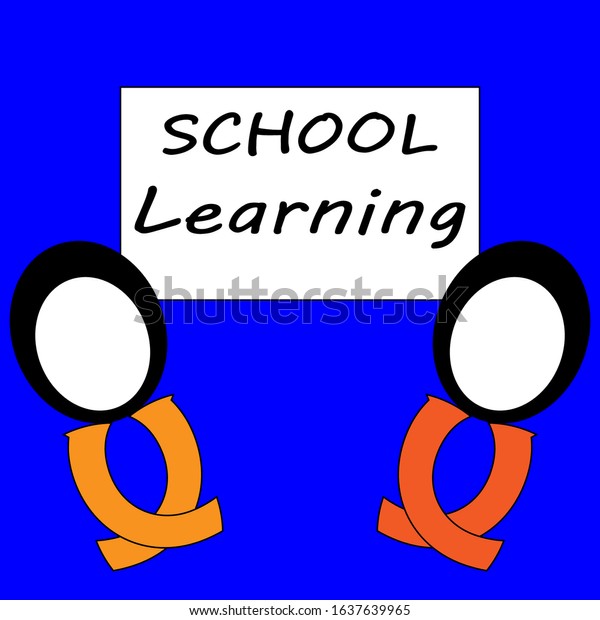 School Learning Letter People Icon Stock Vector (Royalty Free ...