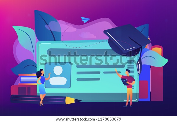 School Smart Card Photo Users Student Stock Vector (Royalty Free ...