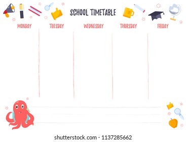 138 School 5 timetable Images, Stock Photos & Vectors | Shutterstock