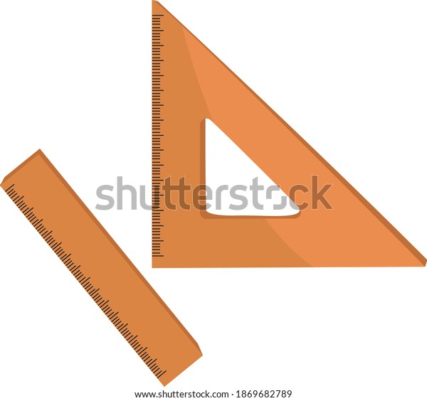 Schools Rulers Illustration Vector On White Stock Vector (Royalty Free ...