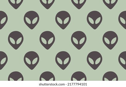 Sci Fi Alien Black Green Simple Stock Vector (Royalty Free) 2177794101 ...