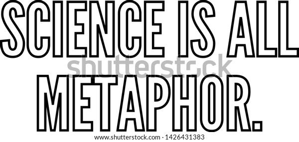 Science All Metaphor Outlined Text Art Stock Vector (Royalty Free ...