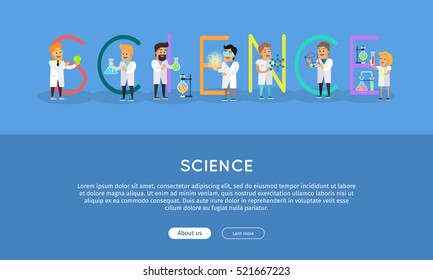 Science Banner Science Alphabet Abc Vector Stock Vector (Royalty Free ...