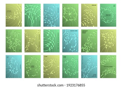 Science Brochure Cover Templates Vector Set Stock Vector (Royalty Free ...