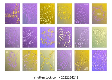 Science Brochure Cover Templates Vector Set Stock Vector (Royalty Free ...