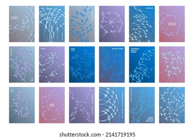 Science Brochure Cover Templates Vector Set Stock Vector (Royalty Free ...