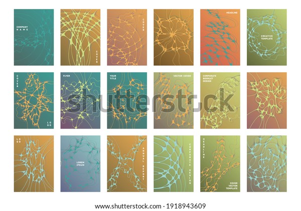Science Brochure Cover Templates Vector Set Stock Vector (Royalty Free ...