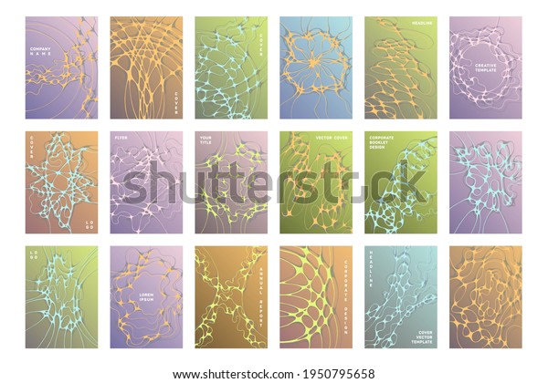 Science Brochure Cover Templates Vector Set Stock Vector (Royalty Free ...