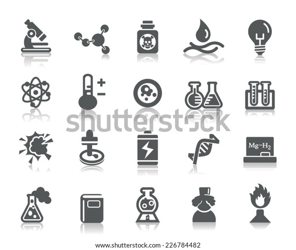 Science Chemistry Icon Stock Vector (Royalty Free) 226784482 | Shutterstock
