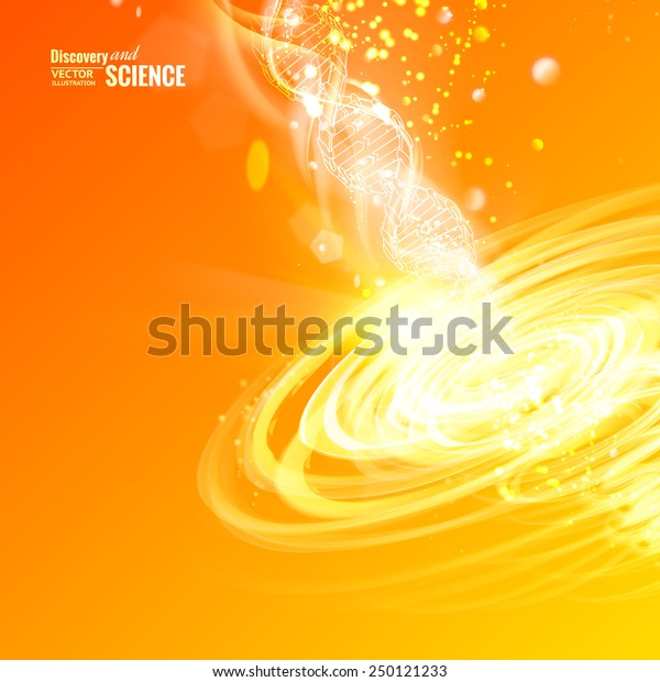 Science Concept Image Dna Energy Tornado Stock Vector (Royalty Free ...