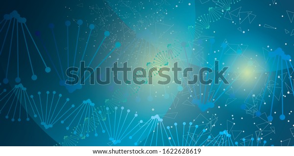 Science Concept Image Human Hand Touching Stock Vector (Royalty Free ...