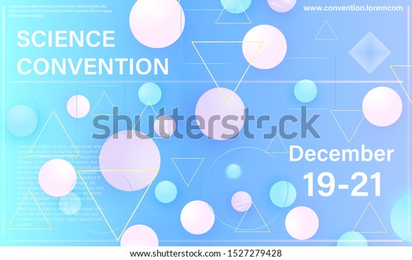 Science Convention Conference Design Template Business Stock Vector ...