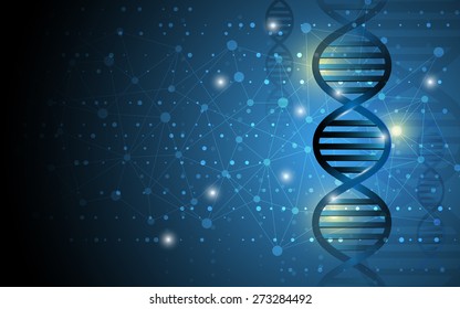 Science Dna Structure Abstract Design Background Stock Vector (Royalty ...