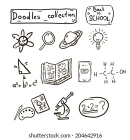 Science Doodles Collection Vector Eps10 스톡 벡터(로열티 프리) 204642916 ...