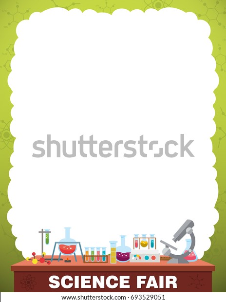Science Fair Vector Illustration Poster Design: vector de stock (libre ...