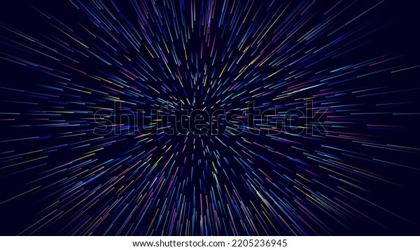 Science Fiction Space Travel Hyper Warp Stock Vector (Royalty Free ...