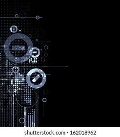 Science Futuristic Internet High Computer Technology Stock Vector ...
