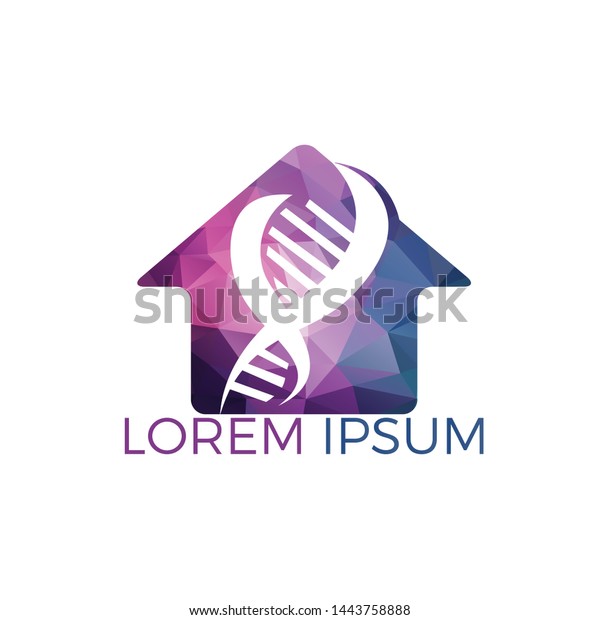 Science Genetics House Vector Logo Design Stock Vector (Royalty Free ...