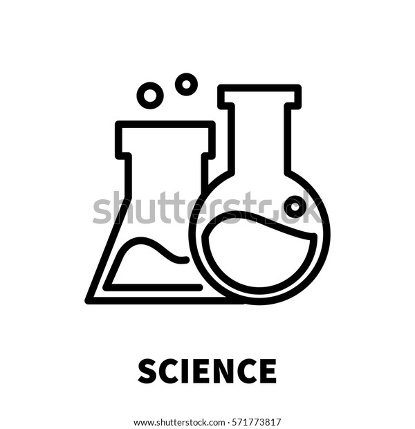 Science Icon Logo Modern Line Style Stock Vector (Royalty Free) 571773817