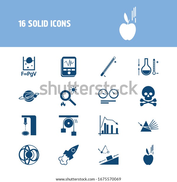 Science Icon Set Speed Comparison Space Stock Vector (Royalty Free ...