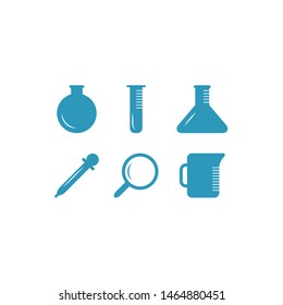 Science Icon Set Vector Modern Flat Stock Vector (Royalty Free ...