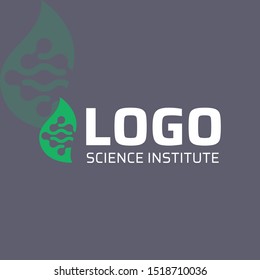 Science Institute Logo Vector Design Innovation Stock Vector (Royalty ...
