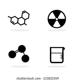 Science Lab Equipment Symbol Iconvector Design Stock Vector (Royalty ...