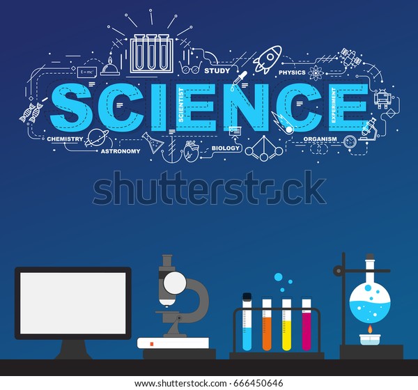 Science Laboratory High Technology Infographic Design Stock Vector ...