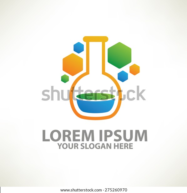 Science Logo Template Design On Clean Stock Vector (Royalty Free ...