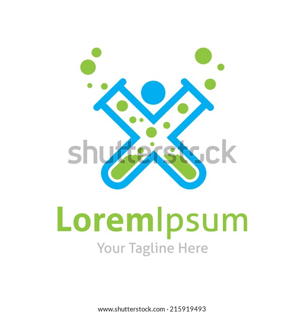 Science Man Lab Glass Test Tube Stock Vector (Royalty Free) 215919493