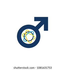 Science Man Logo Icon Design Stock Vector (Royalty Free) 1081631753 ...