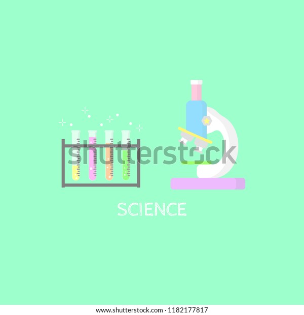 Science Minimal Sign Logo Label Icon Stock Vector (Royalty Free ...