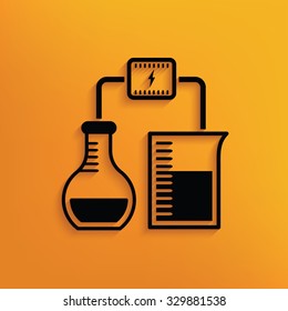 Science On Yellow Backgroundclean Vector Stock Vector (Royalty Free ...