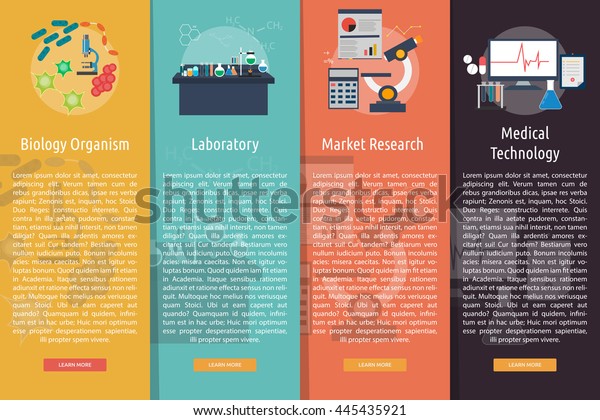 Science Research Vertical Banner Concept Stock Vector (Royalty Free ...