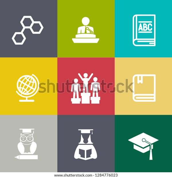 Science School Vector School Education Icons: เวกเตอร์สต็อก (ปลอดค่า ...