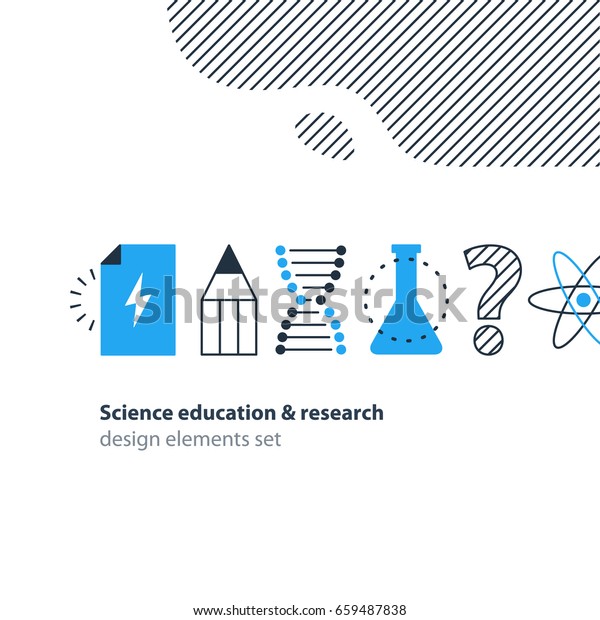 Science Study Research Education Concept Idea Stock Vector (Royalty ...