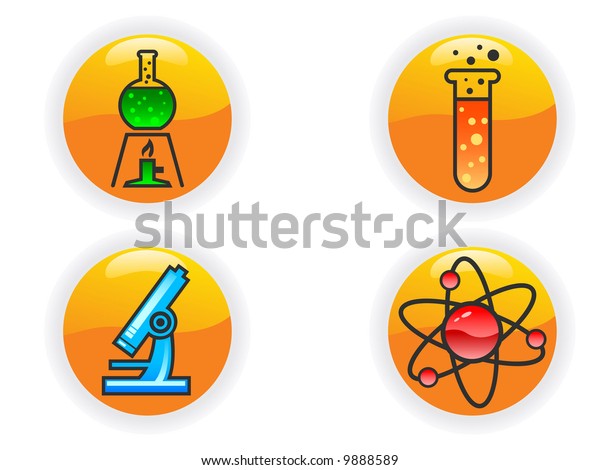 Science Symbols Vector Illustration Stock Vector (Royalty Free) 9888589