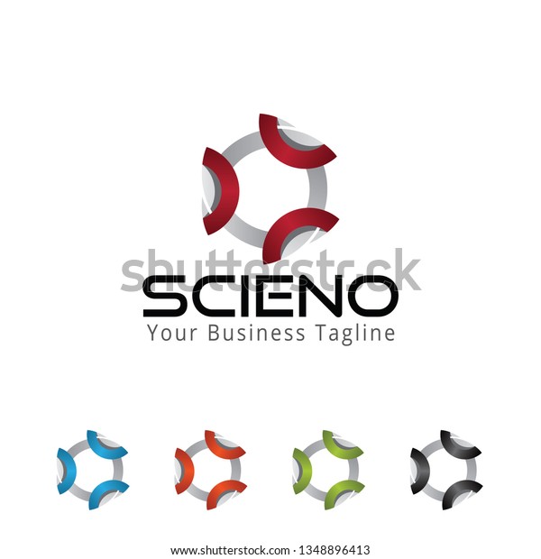 Science Technology Logo Template Stock Vector (Royalty Free) 1348896413 ...