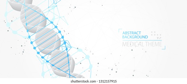 Science Template Abstract Background 3d Dna Stock Vector (Royalty Free ...