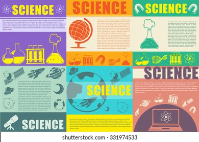 Science Theme Infographic Illustration Stock Vector (Royalty Free ...