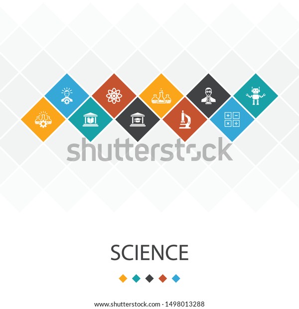 Science Trendy Ui Template Infographics Concept Stock Vector (Royalty ...