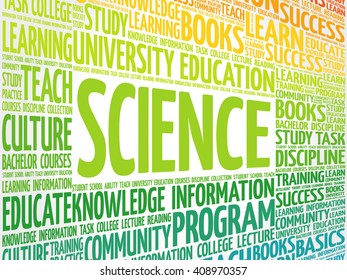 Science Word Cloud Education Concept Stock Vector (Royalty Free ...