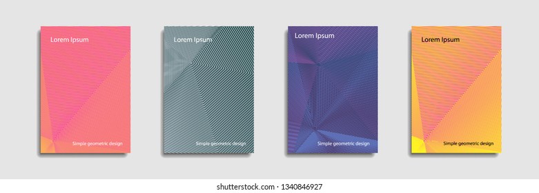 Scientific Annual Report Design Vector Collection Stock Vector (Royalty ...