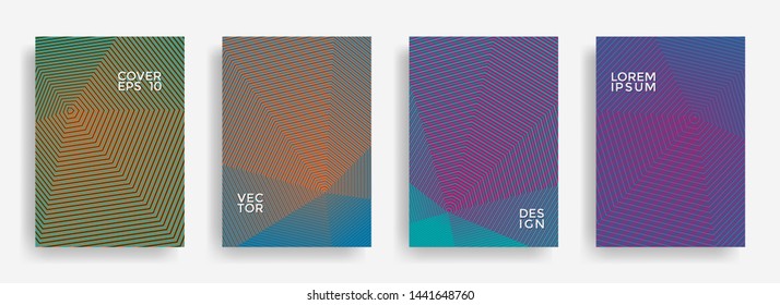 Scientific Annual Report Design Vector Collection Stock Vector (Royalty ...