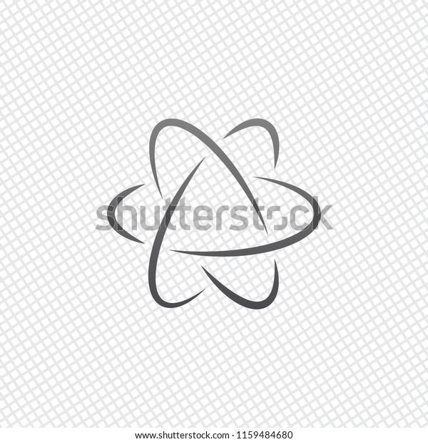 Scientific Atom Symbol Logo Simple Icon Stock Vector (Royalty Free ...