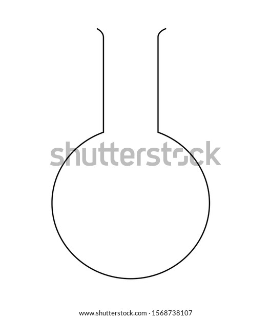 Scientific Diagram Roundbottom Flask Stock Vector (Royalty Free ...