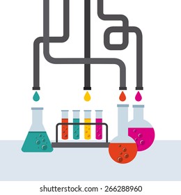 Scientific Laboratory Design Vector Illustration Eps10 Stock Vector ...