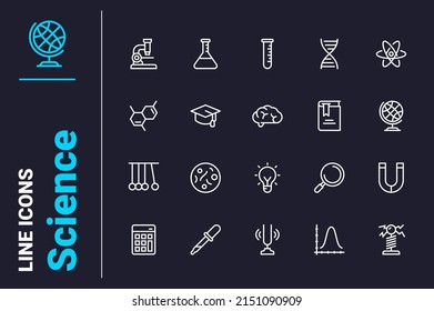 Scientific Laboratory Tests Icons Set Vector Stock Vector (Royalty Free ...