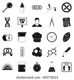 Scientific Research Icons Set Simple Set Stock Vector (Royalty Free ...