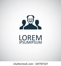 Scientist Group Icon On White Background Stock Vector (Royalty Free ...